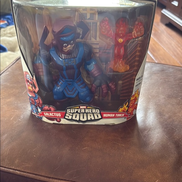 Marvel | Other | Marvel Action Figures Blue And Orange Playset | Poshmark